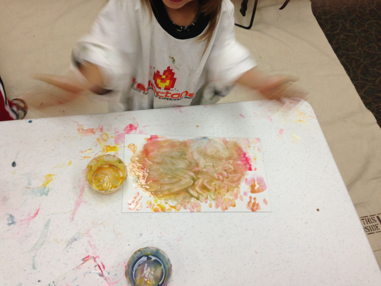 Toddler Art: Milk Painting : library makers