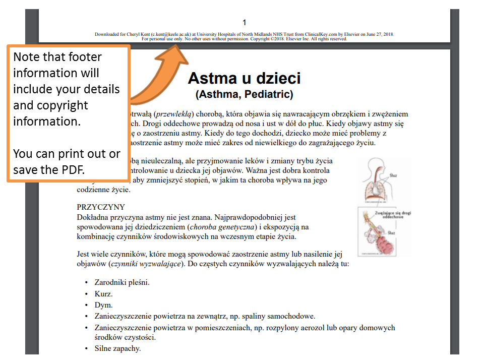 ClinicalKey and Patient Education