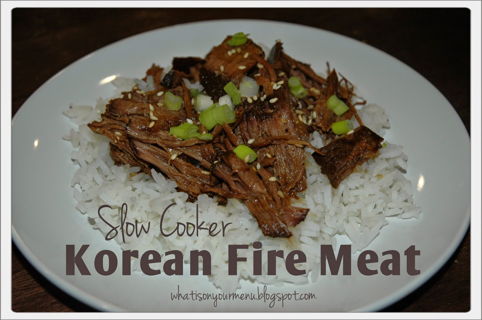 Slow Cooker Korean Fire Meat