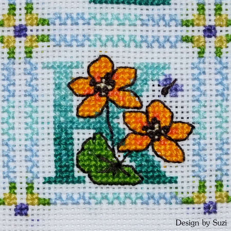 I, J, K, L (Lesley Teare´s ABC Sampler Mystery SAL) - Design by Suzi