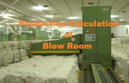 Production Calculation of Blow Room - Ahli Desain Tekstil