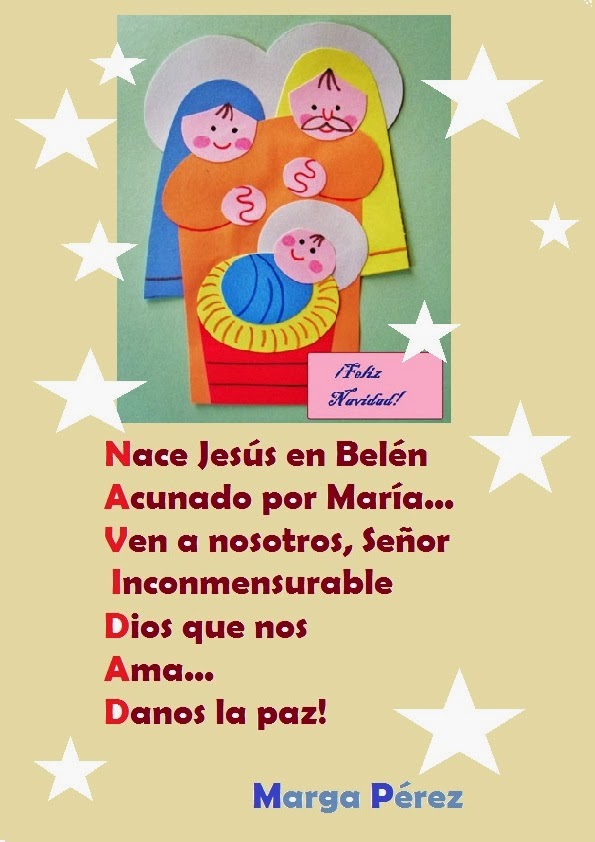Lazos de Arte y Amistad: ACRÓSTICO NAVIDEÑO, Marga Pérez