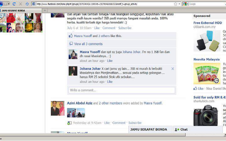 B' Pretty House: JAMU SERAPAT BONDA