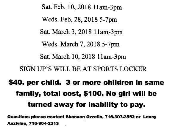 Wellsville Regional News (dot) com: Olean Area Girls Softball Sign Ups