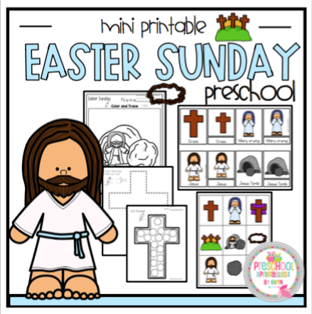 Free Easter Sunday Mini Printable ~ Preschool Printables