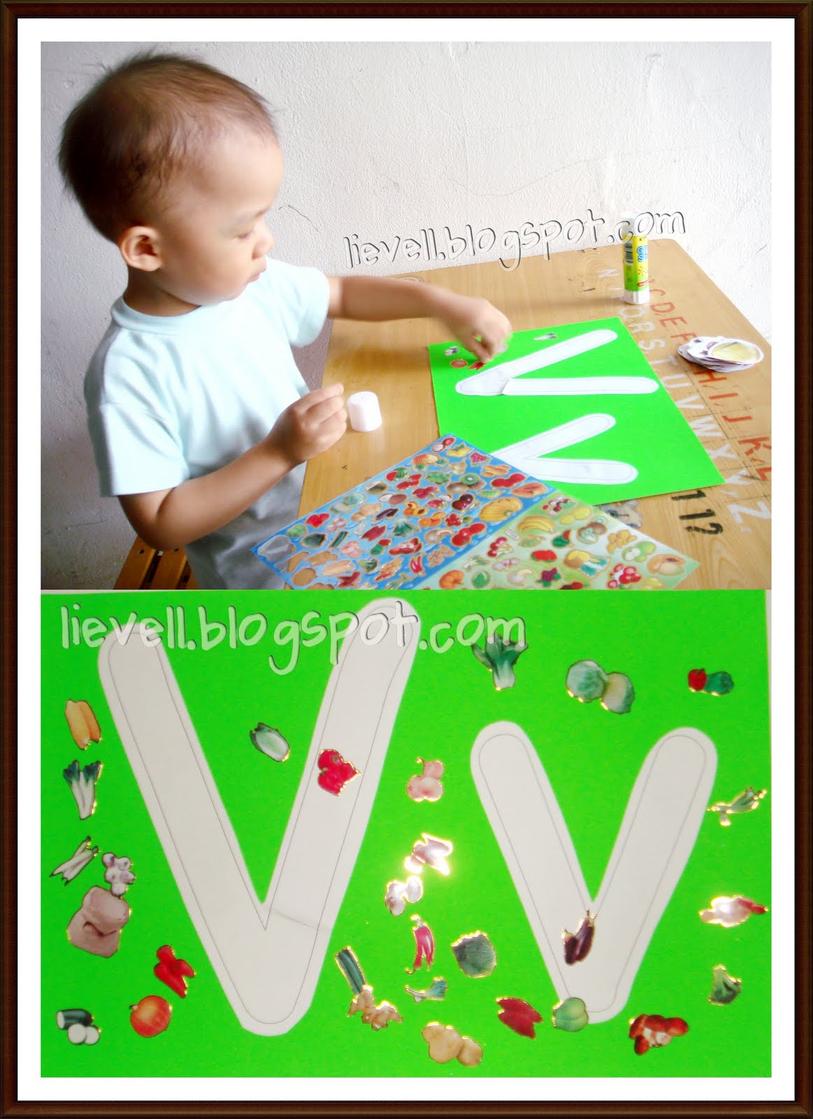 Simply-hood: Craft : Letter V - Vegetable