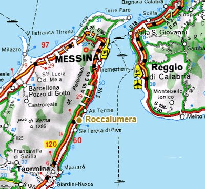 google maps europe: Mappa della Provincia di Messina Regione