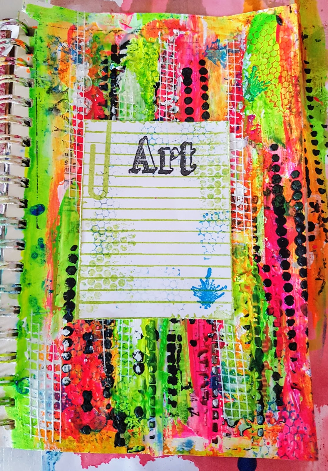 Art Therapy Journal Tutorial with DecoArt and Sin City Stamps | Life in ...