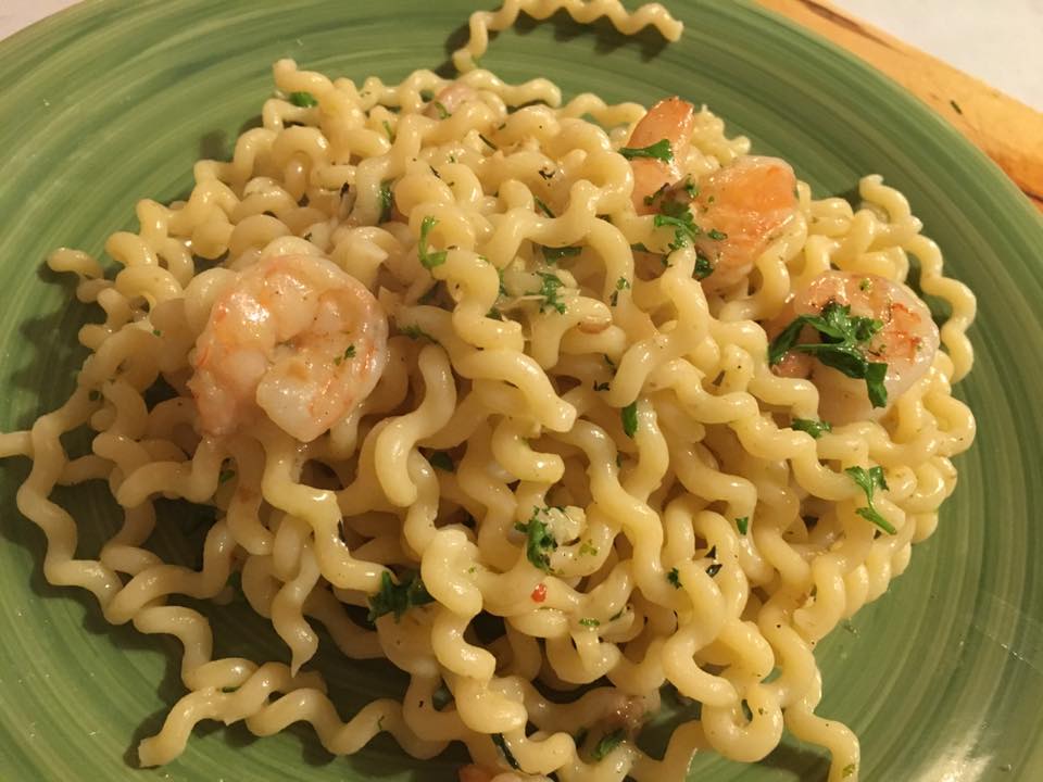 Rockin' the Kitchen: Garlic Shrimp with Fusilli