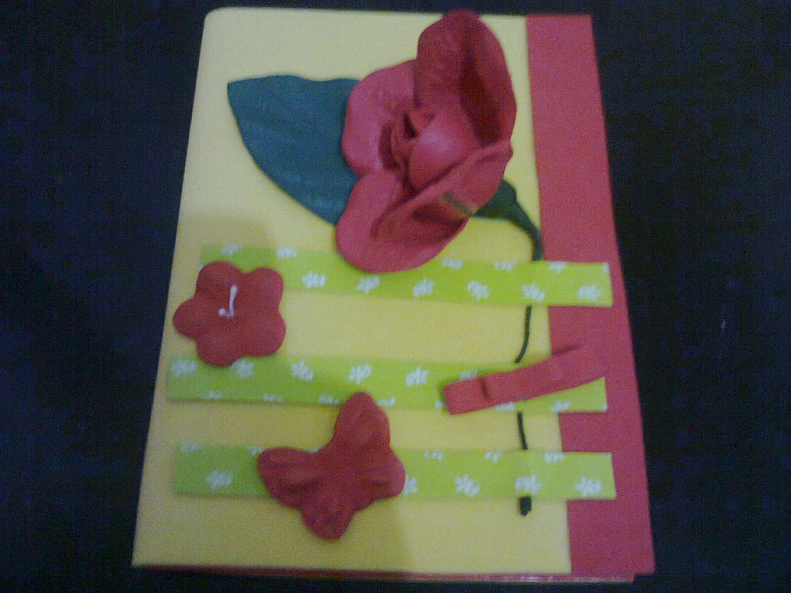 ARTE & ARTE: capa de caderno - flores frisadas