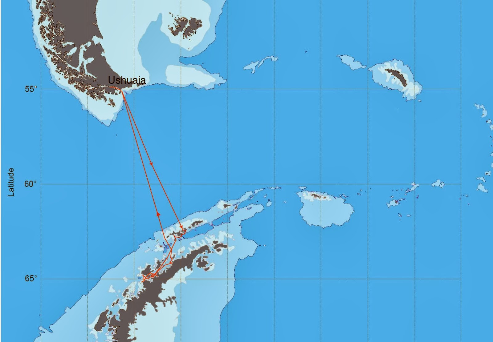 Drake Passage Map