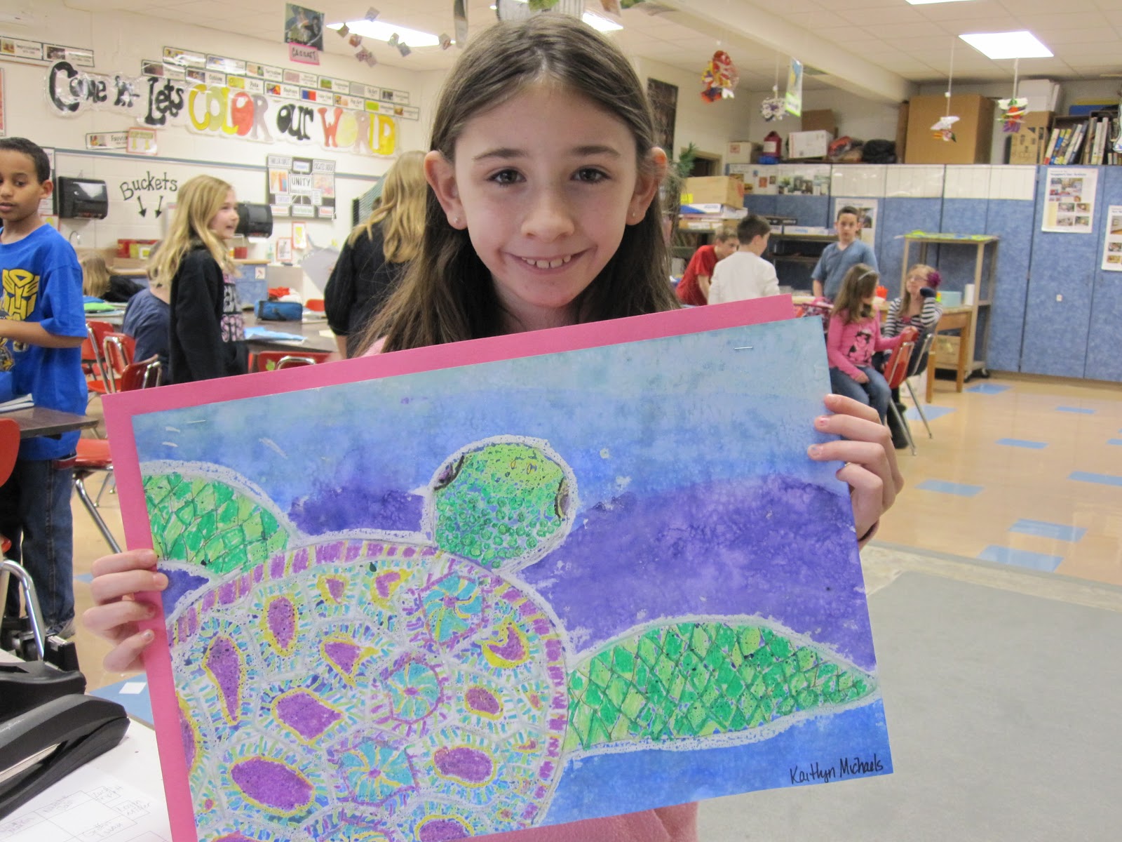Lake and Hartville Elementary Art: Sea Turtles