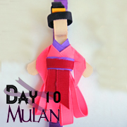 Grosgrain: Day 10: Mulan Disney Inspired Princess Ribbon Sculpture Pattern