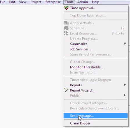 Primavera P6 Tutorial : Chapter 2: Getting Started
