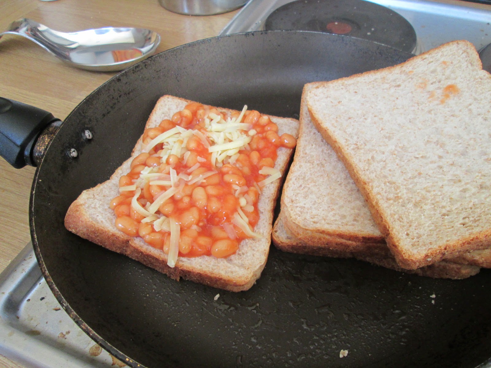 A Family Against the Flow: Saturday Sandwich 16: Baked Bean Toastie