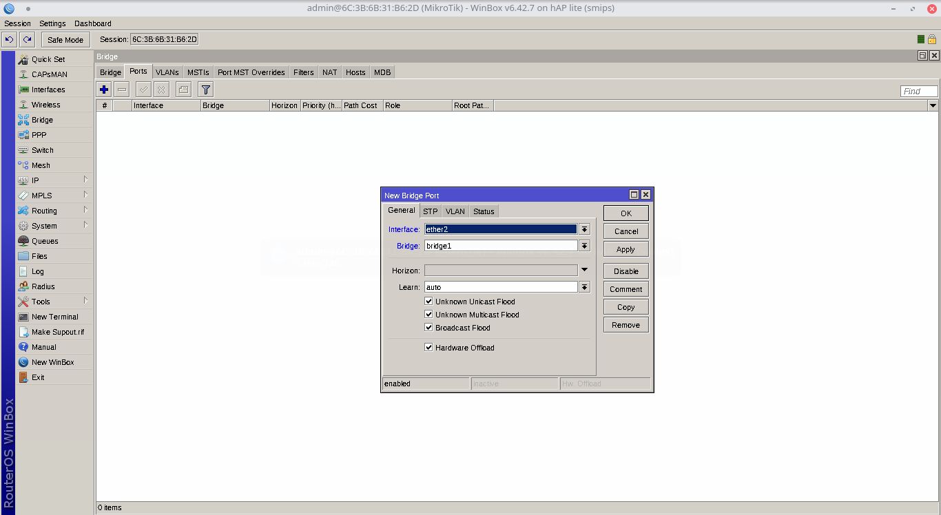 Pengertian Bridge & Cara Konfigurasi Bridge Dengan Wireless Pada Winbox ...