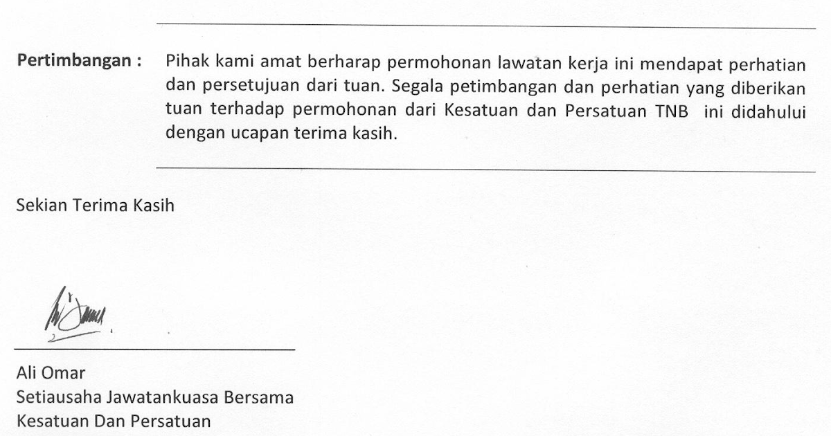 Contoh Surat Izin Off Kerja - Delinewstv