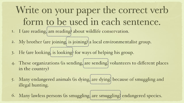 Progressive Aspect of Verbs