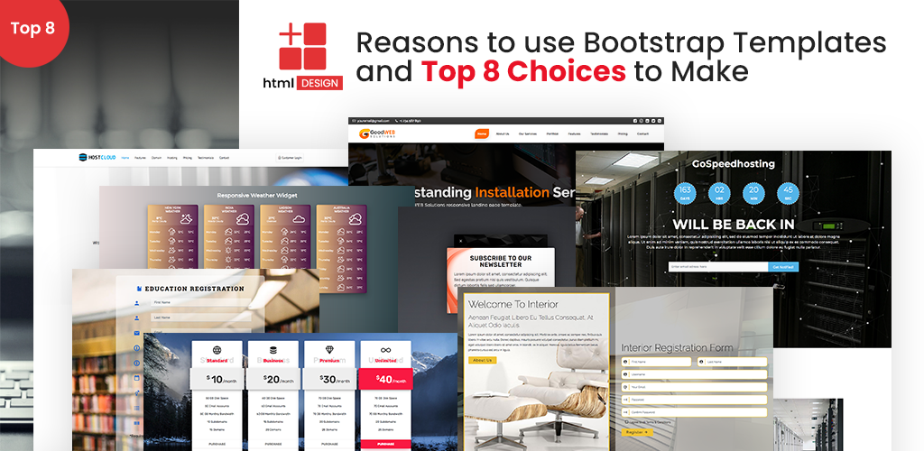 Reasons to use Bootstrap Templates and Top 8 Free Html Templates ...