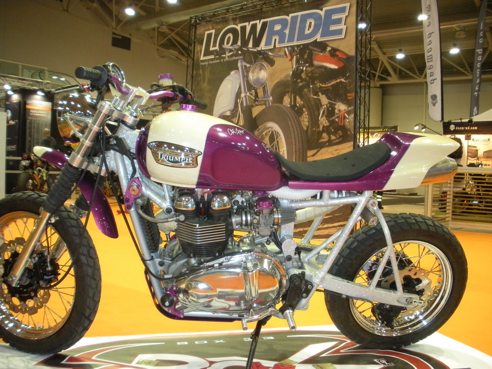 Triumph Scrambler Purple - RocketGarage - Cafe Racer Magazine
