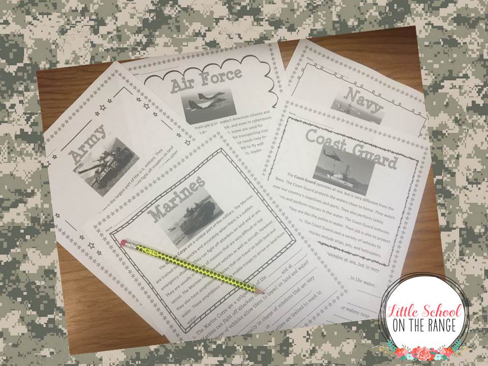 Little School on the Range: Veteran's Day for Primary Grades