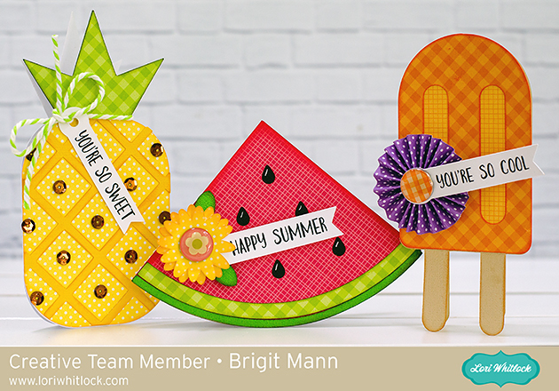 Summer Shaped Cards by Brigit – Lori Whitlock