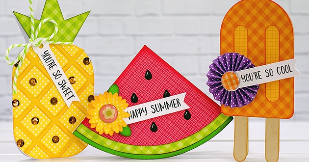 Brigit's Scraps "Where Scraps Become Treasures": Summer Shaped Cards ...