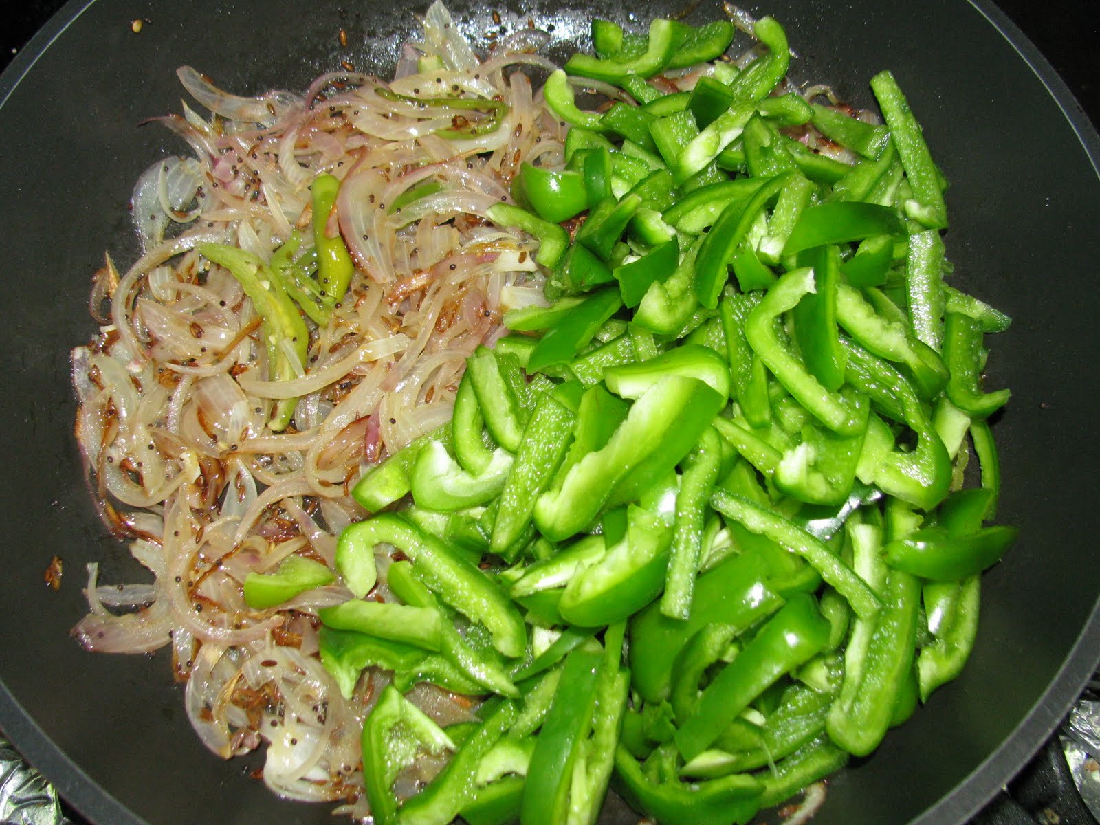 Food Slice: Capsicum Fry/ Bell pepper curry