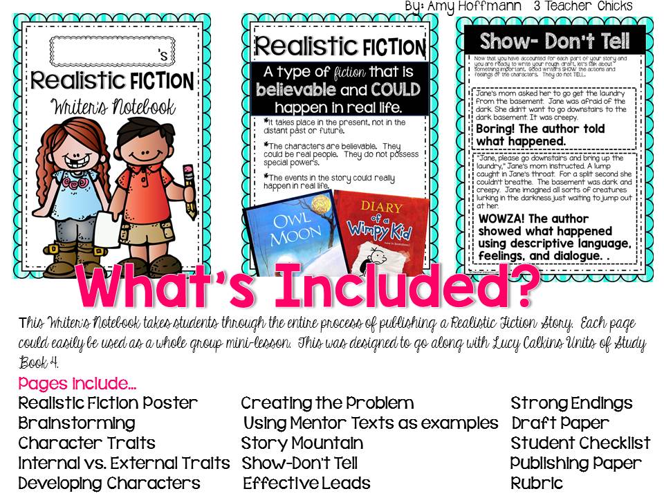 3 Teacher Chicks: Free Realistic Fiction Rubric