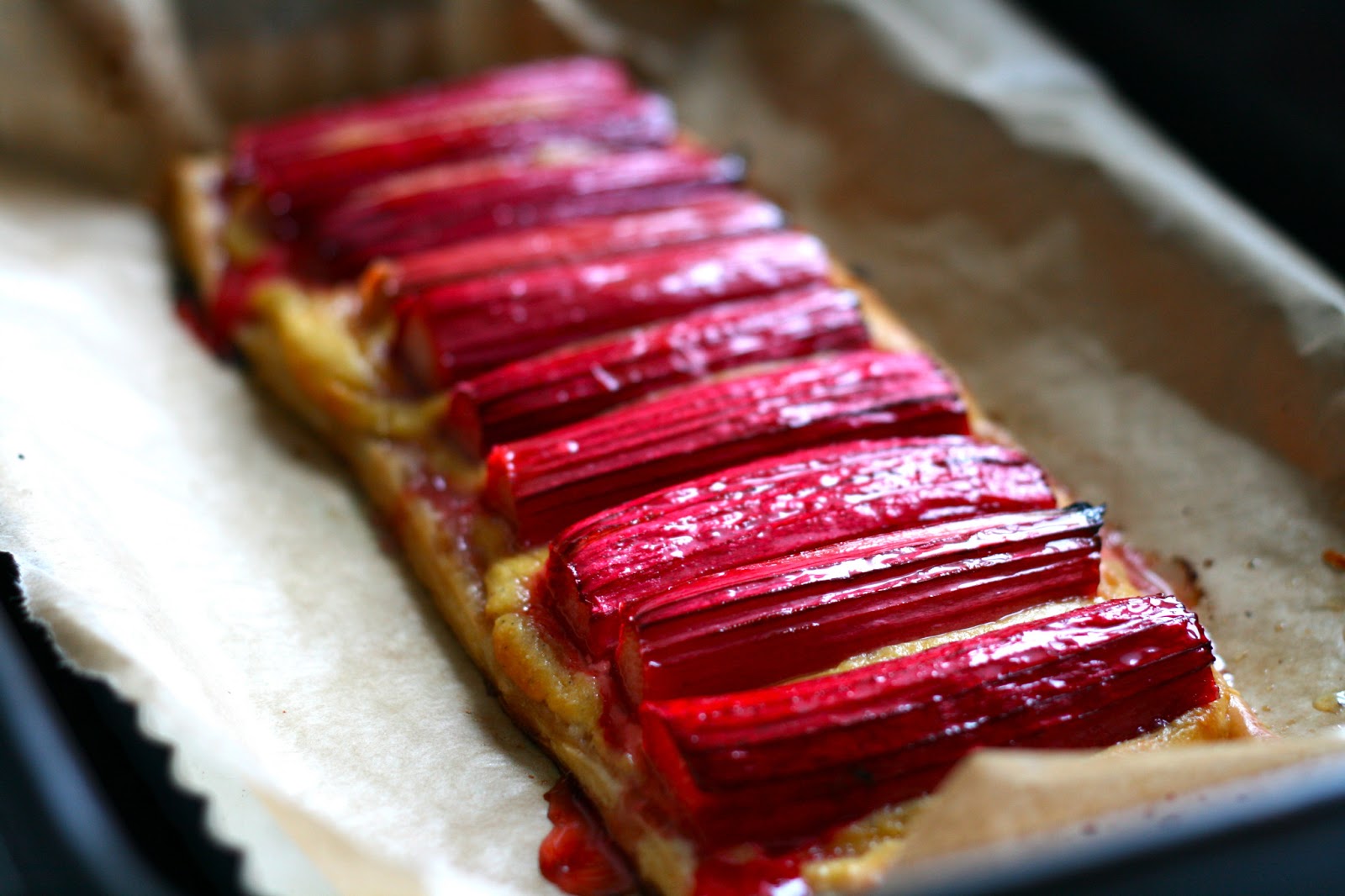 Milli's kitchen: Rhubarb and custard tart