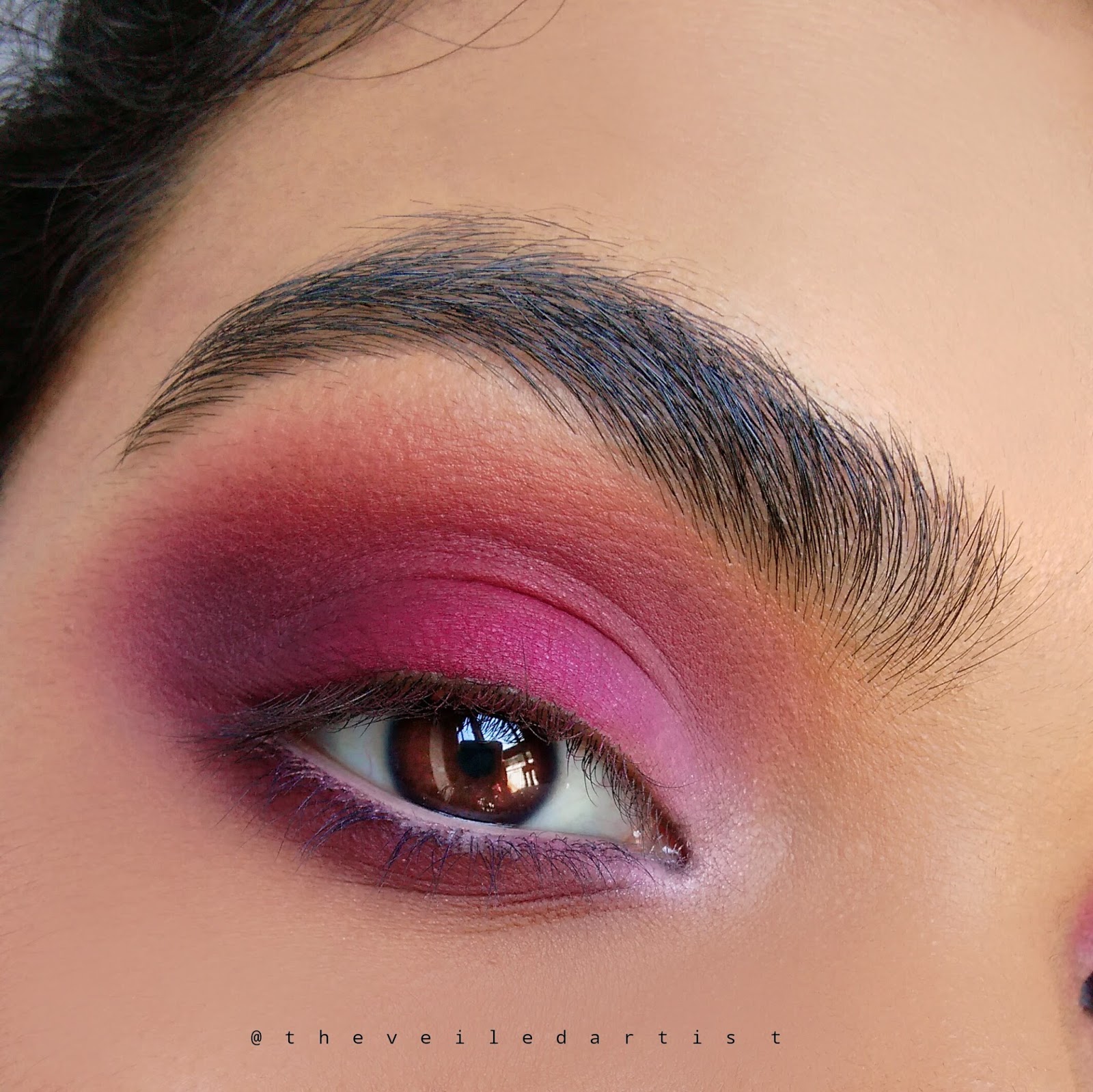 All Matte Pink Ombre Eyeshadow Tutorial - The Veiled Artist