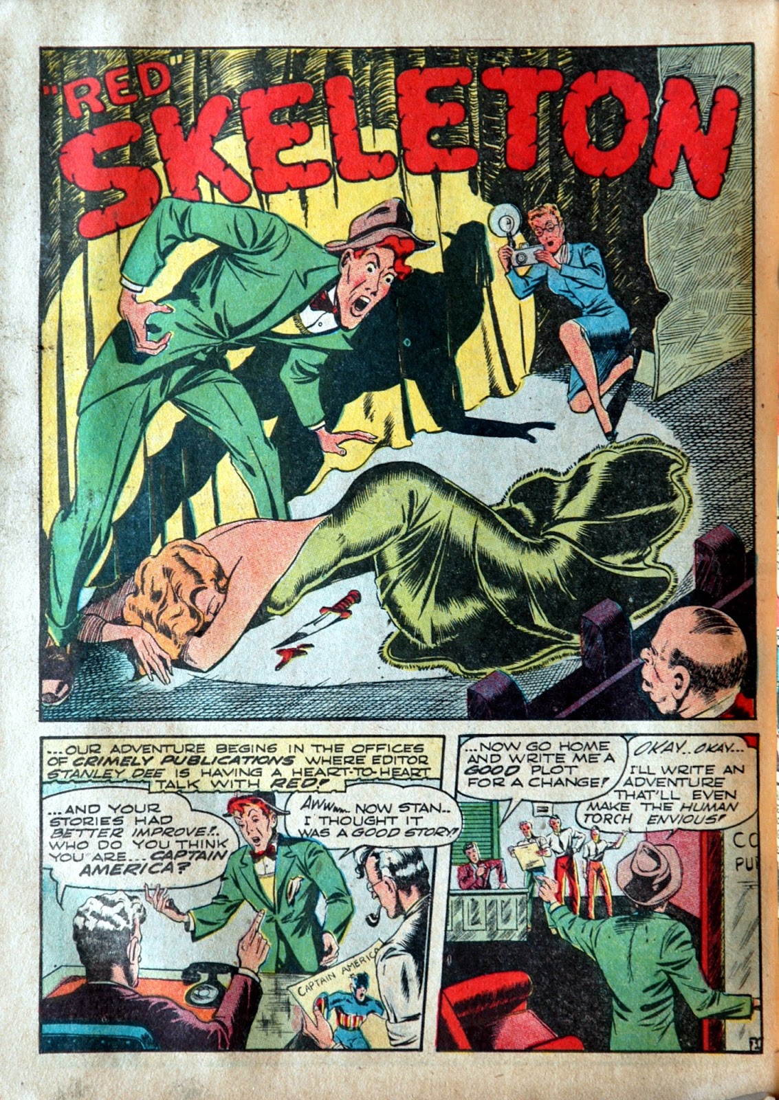 Four-Color Shadows: Red Skeleton-Mystic-1942