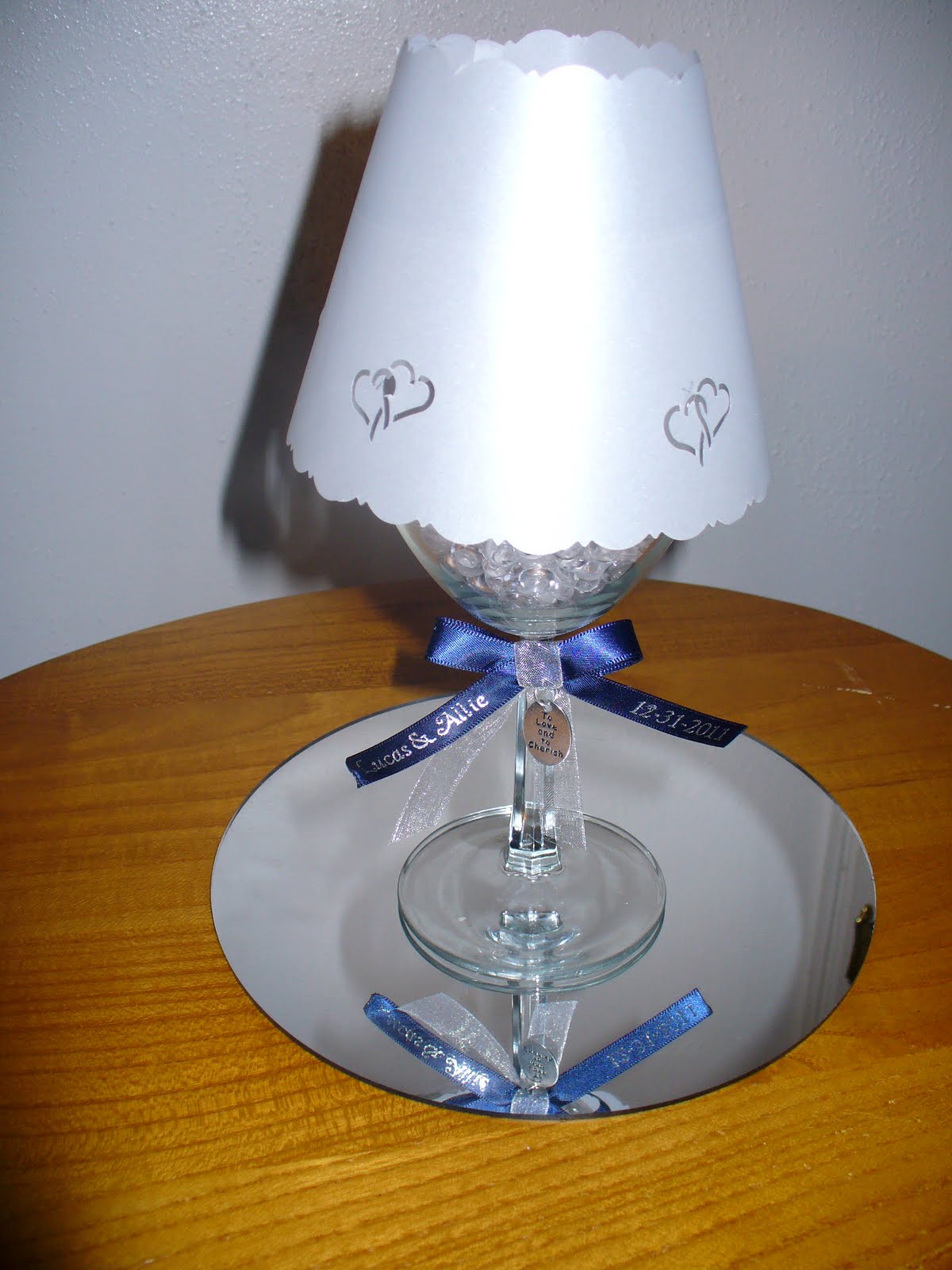 Paula's Primitives: Wine Glass Luminary Tutorial