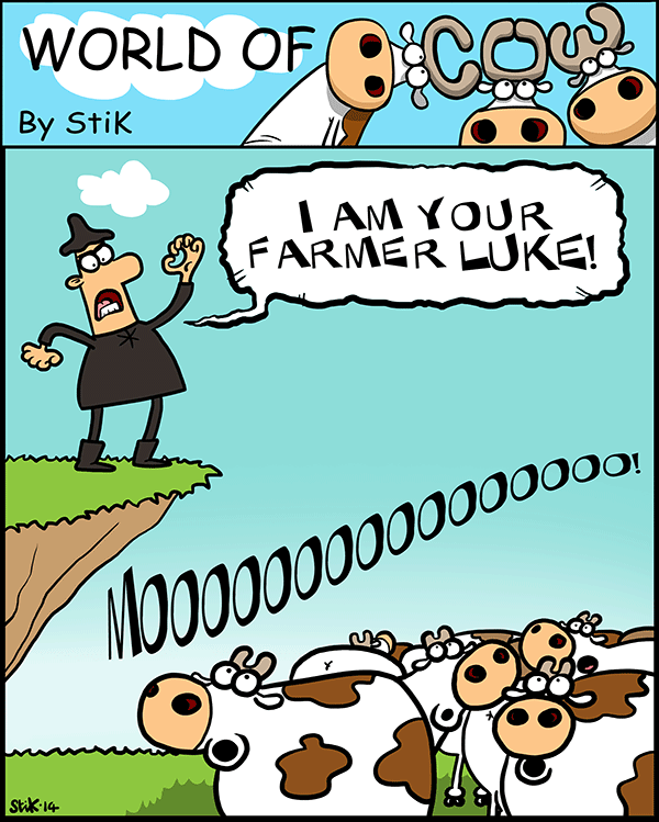 The Cartoonist known as StiK: Cow Wars