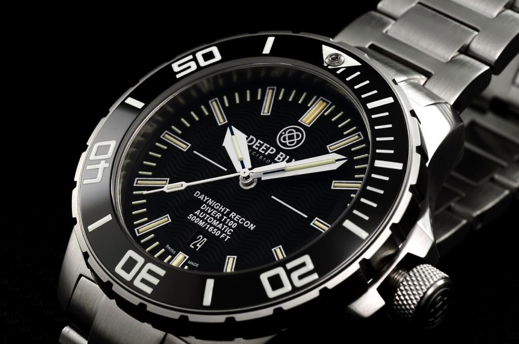 OceanicTime: DEEP BLUE DayNight Recon T-100 SWISS