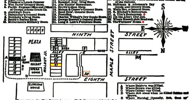 rush-family-news: The Dalton's Raid on the Banks in Coffeyville, Kansas