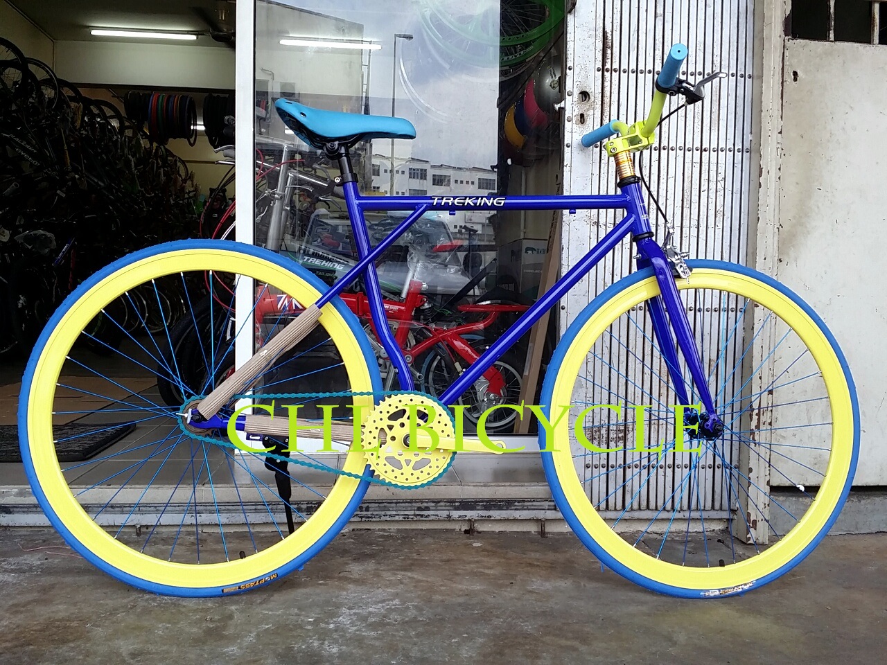 Basikal Fixie Purple