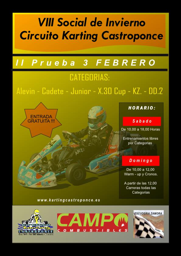 Mandk Karting Karting Castroponce Ii Carrera Social De Invierno