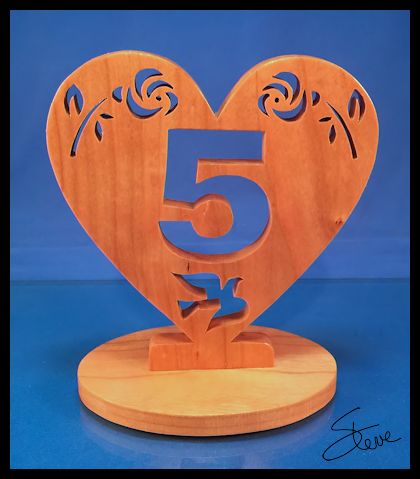 Scrollsaw Workshop: Wedding Table Numbers Scroll Saw Pattern.