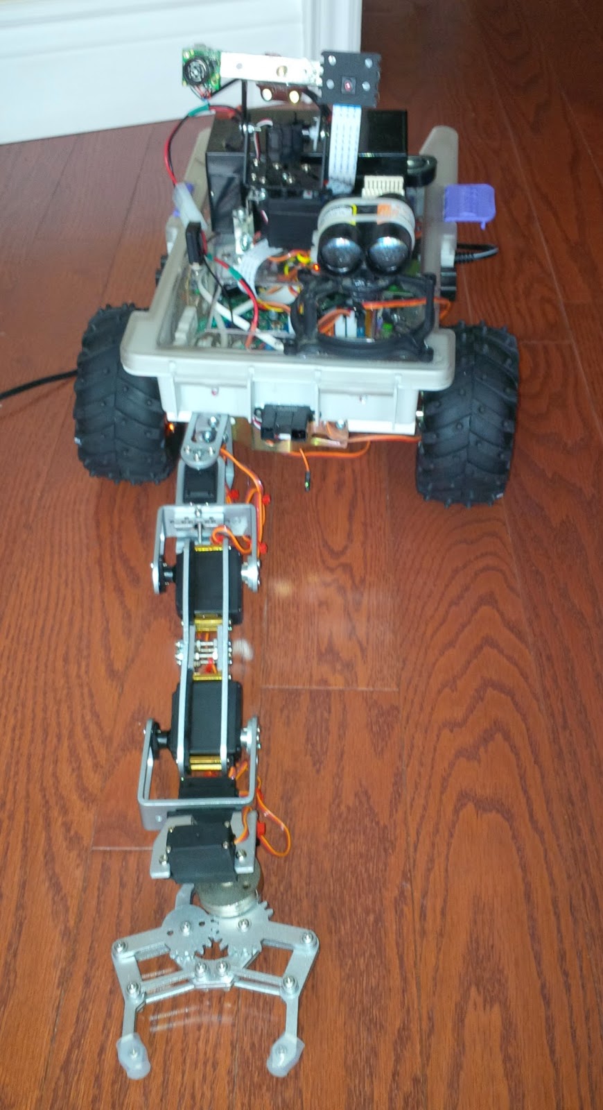 Arduino Pi Ramblings Adding A 4dof Arm To My Autonomous Rover Now I Have To Learn Inverse