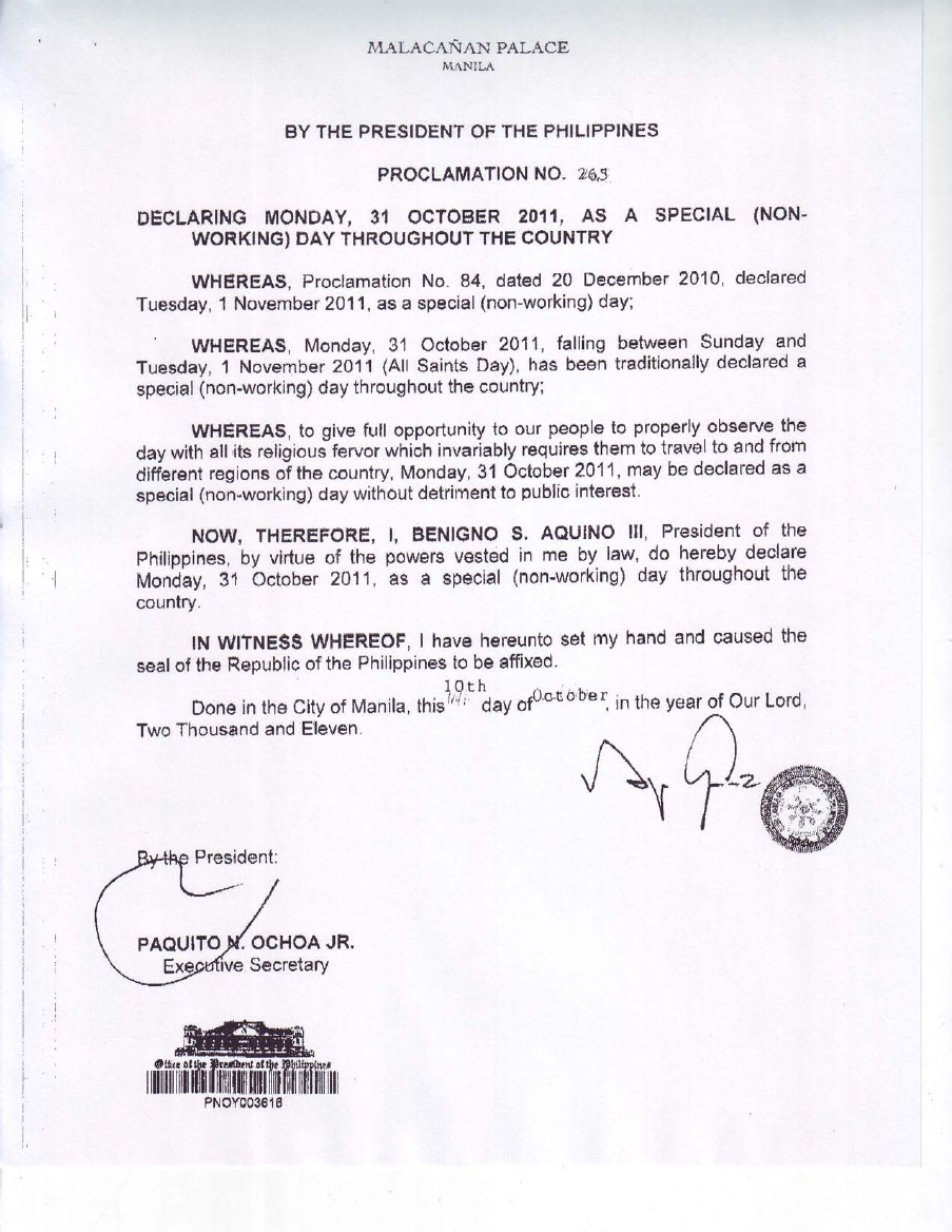 October 31, 2011 A Non-Working Holiday ~ Travel, Photographs and Lifestyle