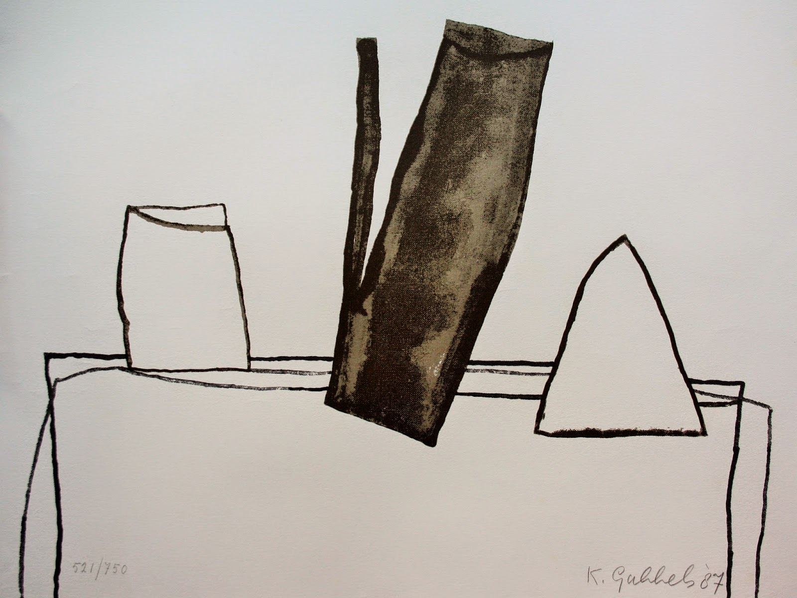 grafiek-nl: Klaas Gubbels: Stilleven met koffiepot