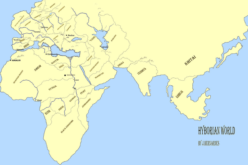 The Blog That Time Forgot: Hyborian Musings: Mappa Mundi, Secunda Pars