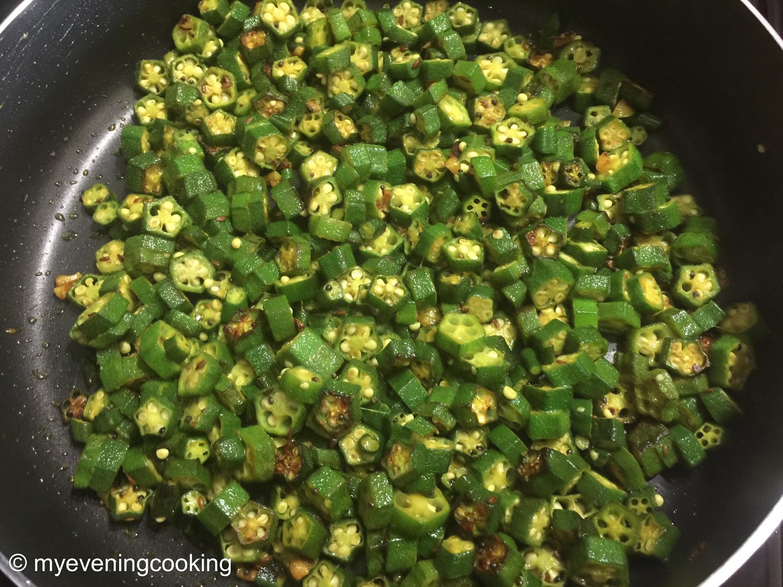 Bhindi Subji (Okra subji) | My Evening Cooking