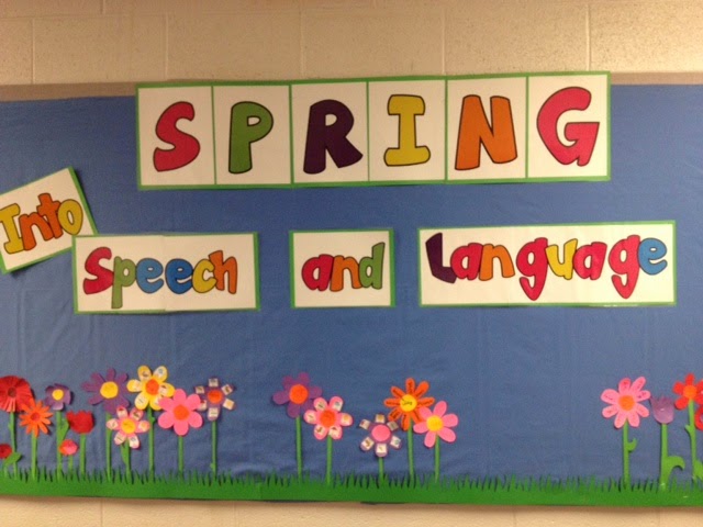 Spring Bulletin Board Idea for a Speech and Language Therapy Room | My ...