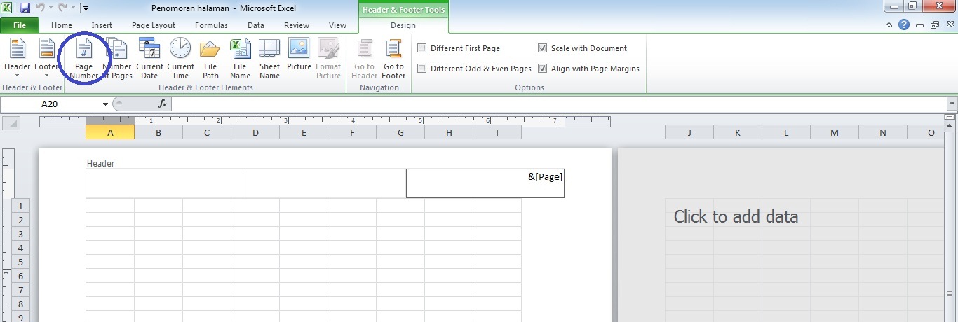Cara Memberi Nomor Halaman pada Microsoft Excel 2010 - Jatilurus