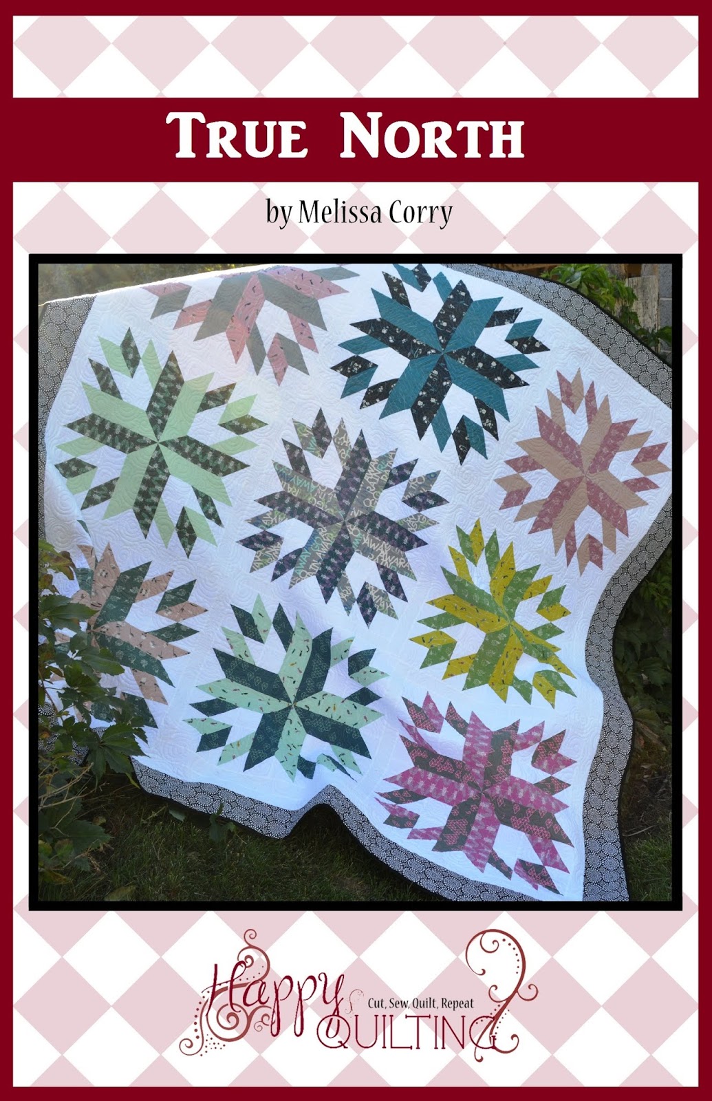 Happy Quilting: True North - A New Finish and New Pattern Cover!!!!