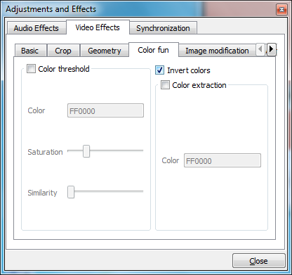 See color video into Invert colors ~ VLC Media Player Secrets