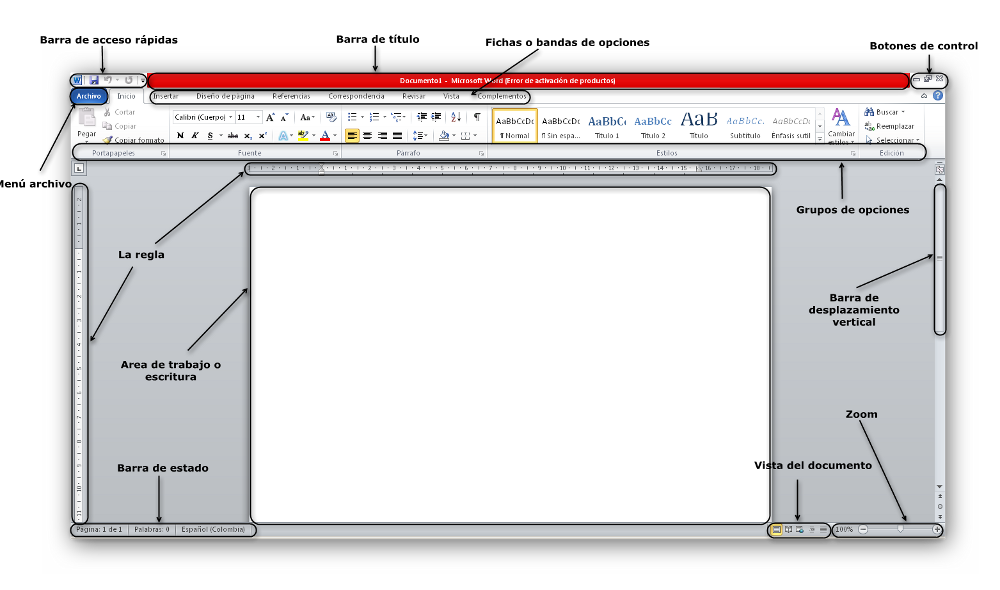 Pupilos sexto: Microsoft Word 2010