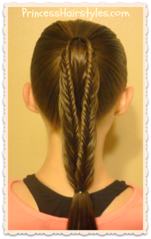 Back To School Hairstyles, Split Fishtail Braid Ponytails | Hairstyles ...